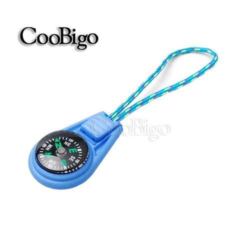 Muti Color Compass Zipper Pull Slider Backpack Bag Parts Camping Hiking
