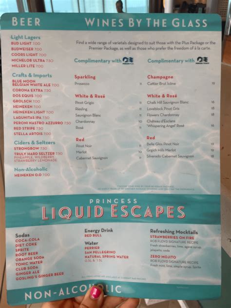 Princess Cruises Drink Packages The Ultimate Guide Luxury Cruising