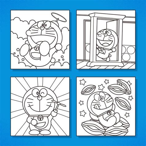 Doraemon Coloring Book Vector Art Icons And Graphics For Free Download