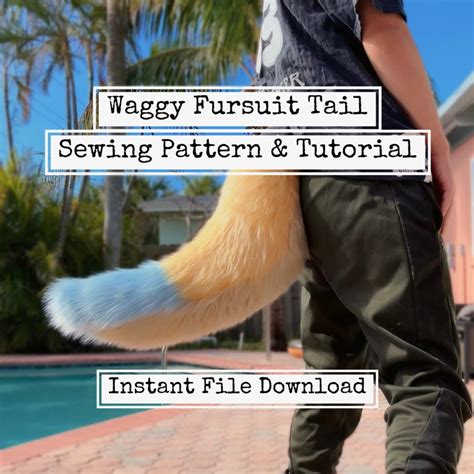 Waggy Fursuit Tail Sewing Pattern And Tutorial Etsy