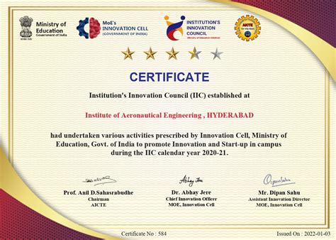 Institutions Innovation Council Iic Iare Best Engineering College