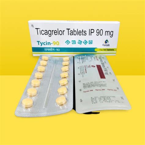 Tycin 90 Ticagrelor 90 Mg Tablets Ip At Best Price In Panchkula Cynak Healthcare