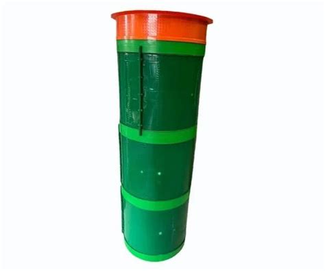 Cylindrical Plastic Food Waste Compost Bin For Outdoor Capacity 10 L