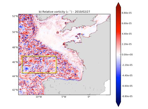 Surface Modelled Relative Vorticity For The 28th July 2003 A And The