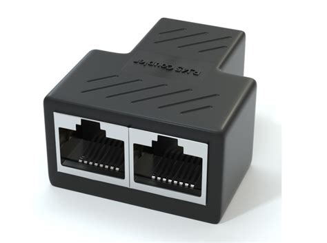 Разветвитель RJ45 8P8C мама/2 Х мама RJ45 для разветвления кабеля ...