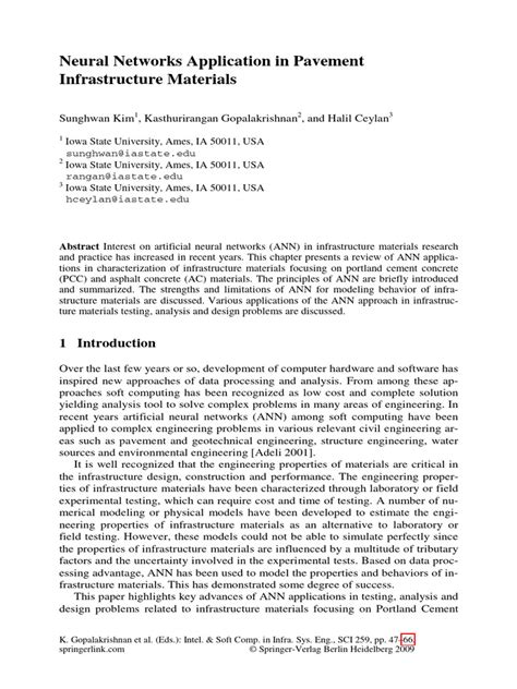 neural networks application in pavement pdf concrete artificial