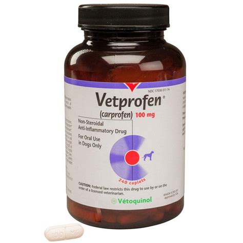 Ease Your Pet's Discomfort: Vetprofen Carprofen 100mg Caplets