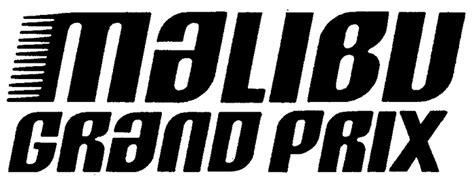 Malibu Grand Prix Logos Fonts In Use