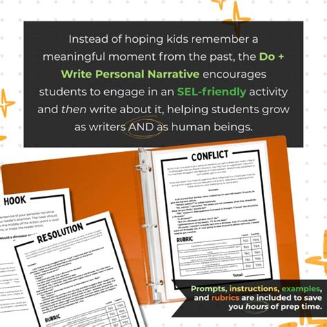 Narrative Writing Lessons Middle School 6th 7th 8th Grade Personal