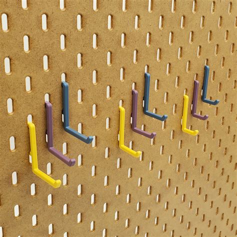 L Hook For Skadis Pegboard Three Sizes Craft Room Pegboard