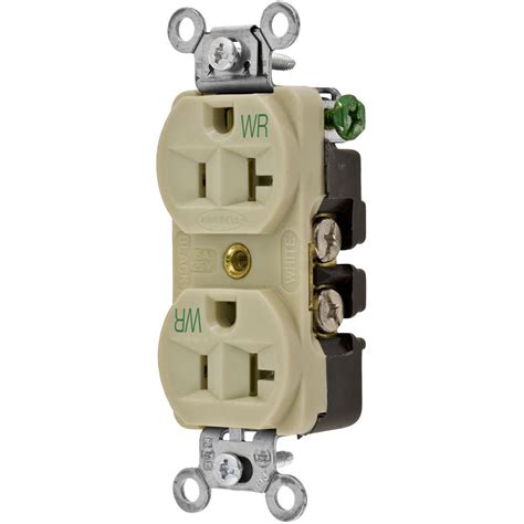 Hubbell Wiring Device Kellems 5362iwr Rcpt Dup Wr Hubpro 20a 125v Iv