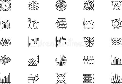 Analytics Icons Collection Is A Vector Illustration With Editable
