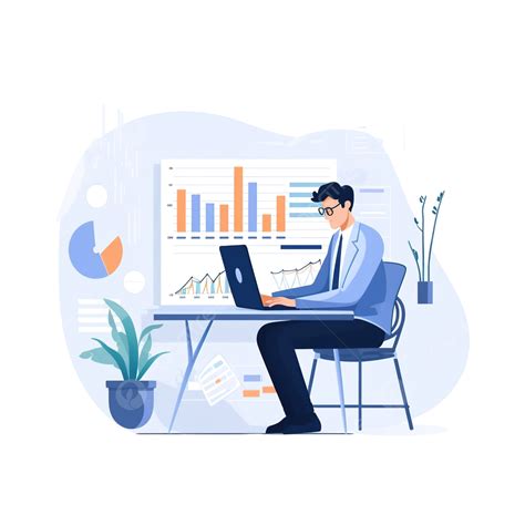 Businessman Doing Data Analysis Using Notebook Business Analyst Investment Concept Business