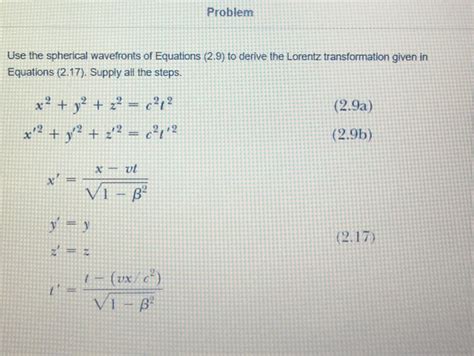 Solved Use The Spherical Wavefronts Of Equations 29 To