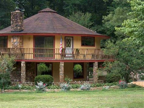2 Story Round Home With Deck Artofit