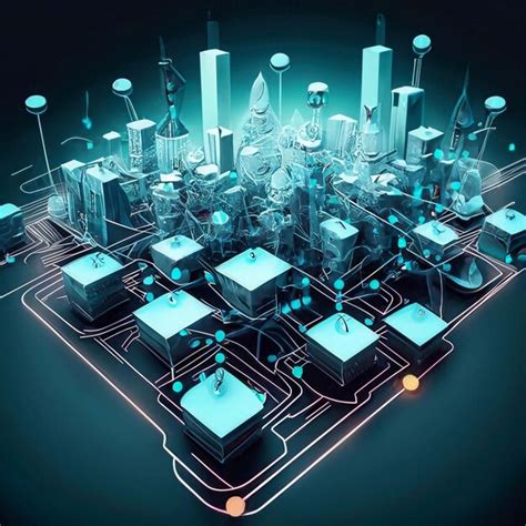 Premium Ai Image Abstract Representation Of Decentralized Data