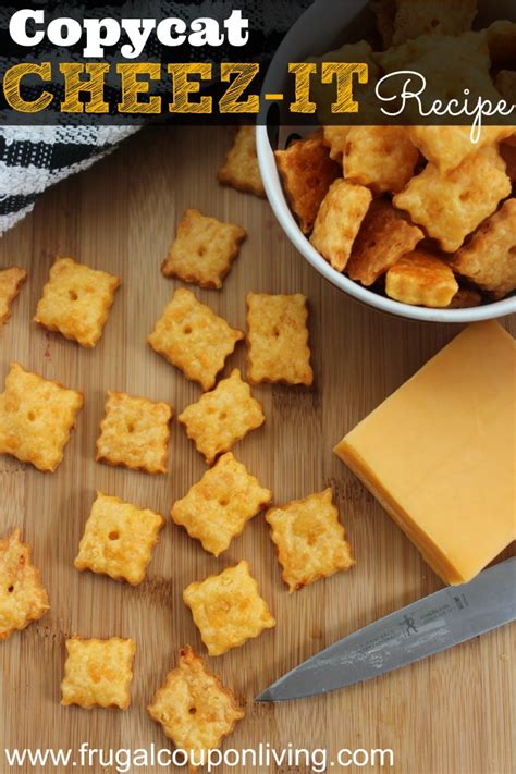 Homemade Copycat Cheez It Recipe Cheese Cracker Snacks