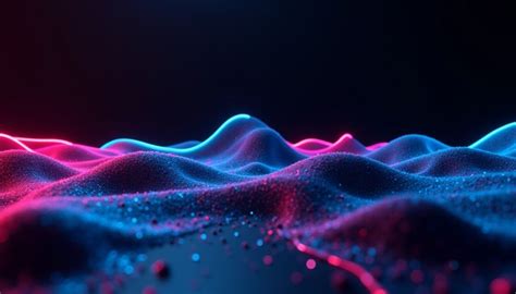 Free Sonic Geometry Visualized Image Waves Neon Soundwaves