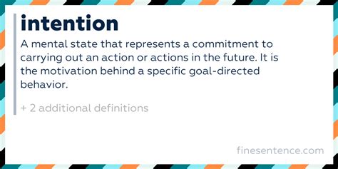 Intention Definition Meaning And Examples In English