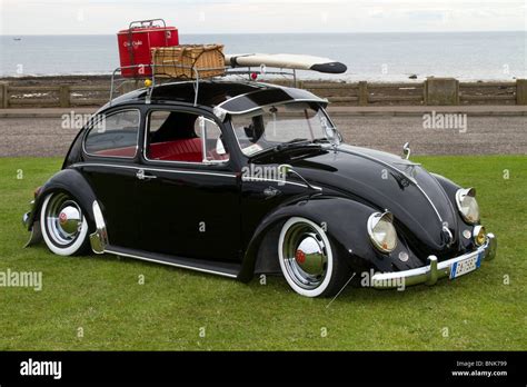 Black 1957 50s Vintage Vw Volkswagen Beetle Classic Cars Cherished
