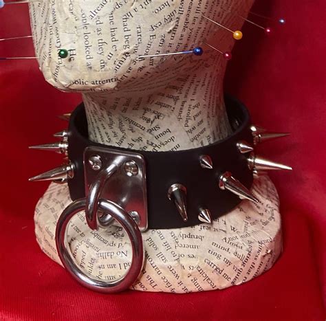 Locked And Loaded Spiked Collar Etsy