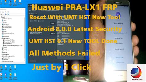 Huawei P Lite FRP Bypass Android Huawei P Lite PRA LX Google Account Bypass UMT