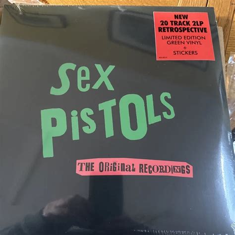 Sex Pistols The Original Recordings Double Green Vinyl 2lp Stickers