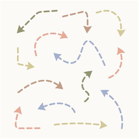 Premium Vector Dashed Arrow