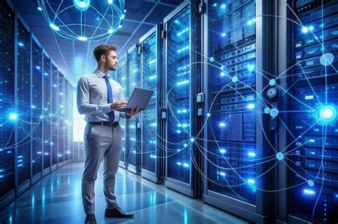 Premium Photo Internet Business Digital Technology Network And