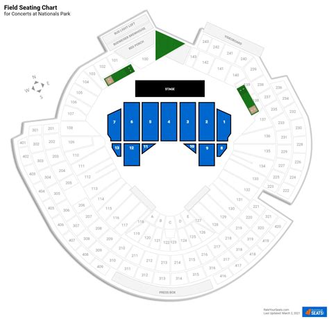 Nationals Park Seating Chart With Row Numbers Pe