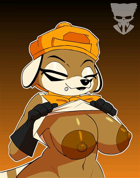 Rule 34 2d Animation Animated Anthro Areola Bassariscus Big Areola Big Breasts Bouncing