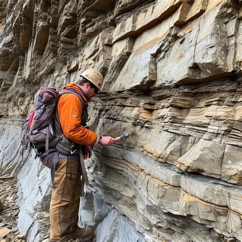 Free Geologist Examining Rock Image Geologist Rock Examination