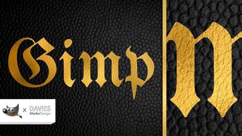 Create Gold Leaf Textures And Realistic Gold Text In GIMP Video Gimp Tutorial Leaf Texture