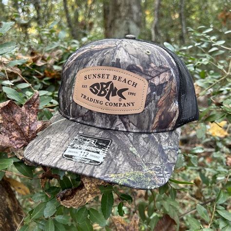 Sbnc Fish Sbtc Buckle Leather Patch Cap Mossy Oak Country Dna Camoblk