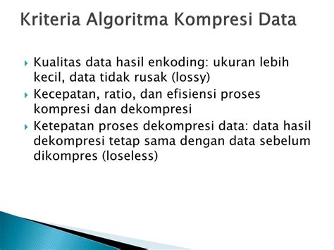 Ppt Kompresi Data Multimedia Powerpoint Presentation Free Download Id6569147