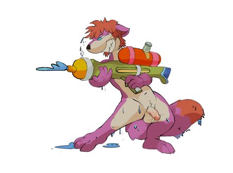 Rule 34 Anthro Balls Biped Blitzstoat Gyro Blue Eyes Casual Nudity