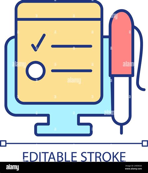 Multiple Tasks Scheduling RGB Color Icon Stock Vector Image Art Alamy