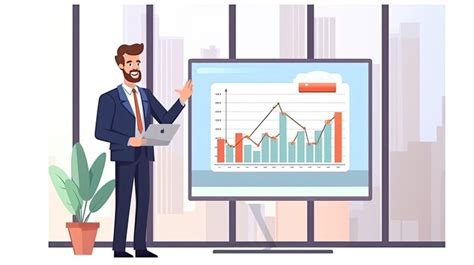 Premium Ai Image Businessman Showing Presentation On Pad Device