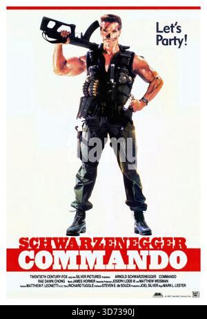 Arnold Schwarzenegger In Commando 1985 Directed By Mark L Lester