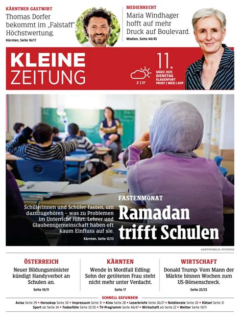 Kleine Zeitung Kärnten Abonnement Pressreader