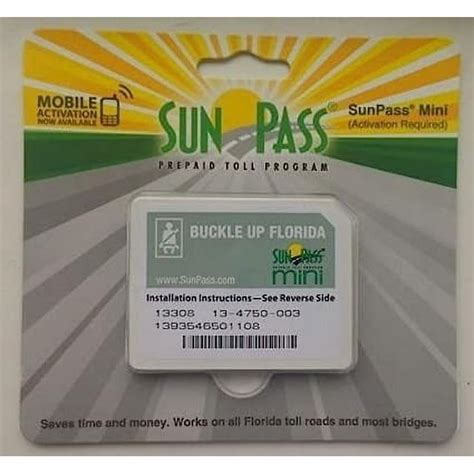 Sunpass Mini Sticker For Car Pre Paid Toll Program For Florida Styles