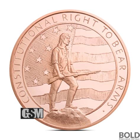 2 Oz Second Amendment Copper Round