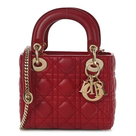 Christian Dior Lambskin Cannage Small My Abcdior Lady Dior Black