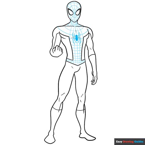 Easy Spiderman Drawing How To Draw Spiderman With Simple Steps Drawing
