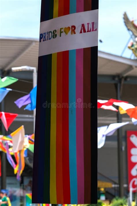 Decoration For Pride Parade 2024 Near Central Samui 16 June 2024 Koh
