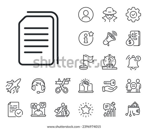 Copying Files Sign Salaryman Gender Equality Stock Vector Royalty Free
