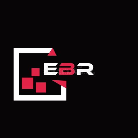 Ebr Creative Minimalist Letter Logo Ebr Unique Vector Initials