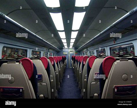 The Interior Of Refurbished Standard Class Aboard A First Great Western