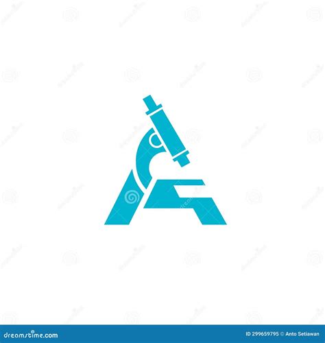 Microscope Logo Template Science Logo Design Vector Royalty Free Stock