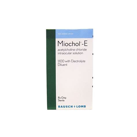 Miochol Miotic Agent Kit 1 2ml